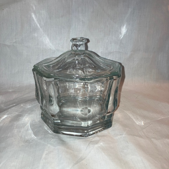 Indiana Glass | Accents | Vintage Indiana Glass Clear Covered Candy ...